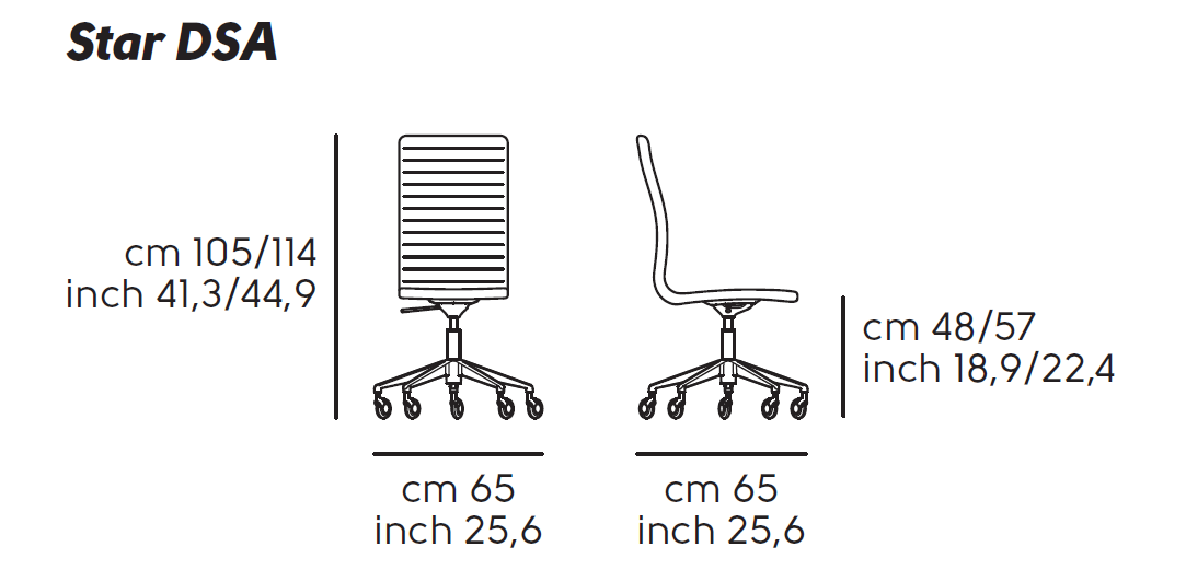 Midj Star DSA TS Chair: Comfort And Refined Design