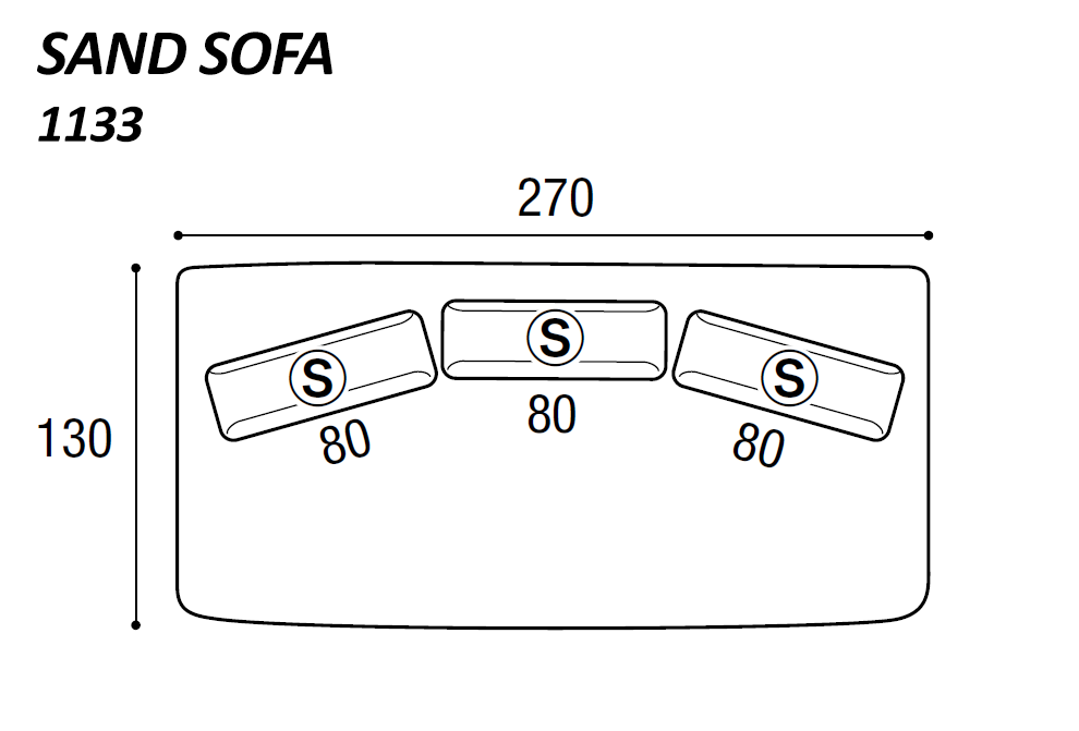 Lago Sand 1133 Sofa: Ergonomic Design Ideal For Relaxing